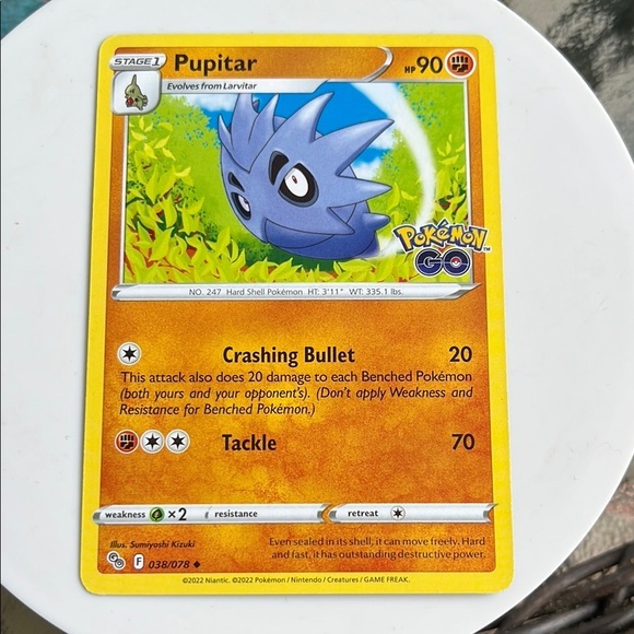 Pokemon | Toys | Pupitar 38078 Pokmon Card | Poshmark